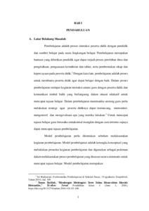 PENGARUH MODEL PEMBELAJARAN TALKING STICK DENGAN MEDIA KOKAMI TERHADAP KEAKTIFAN DAN HASIL ...